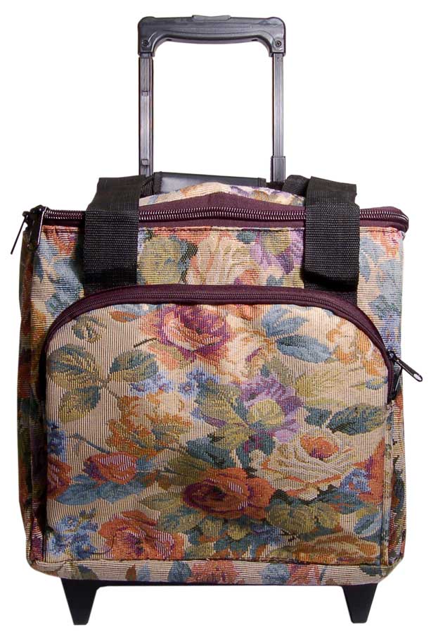 Hemline Cream Floral Sew Easy Serger Trolley