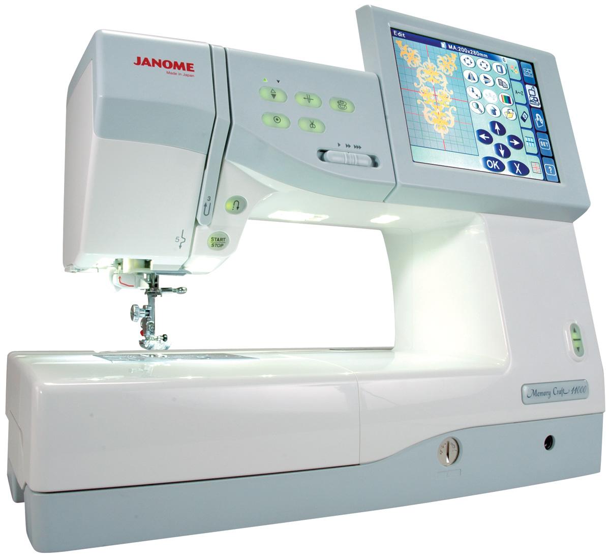 Janome Memory Craft 11000 FS Embroidery and Sewing Machine