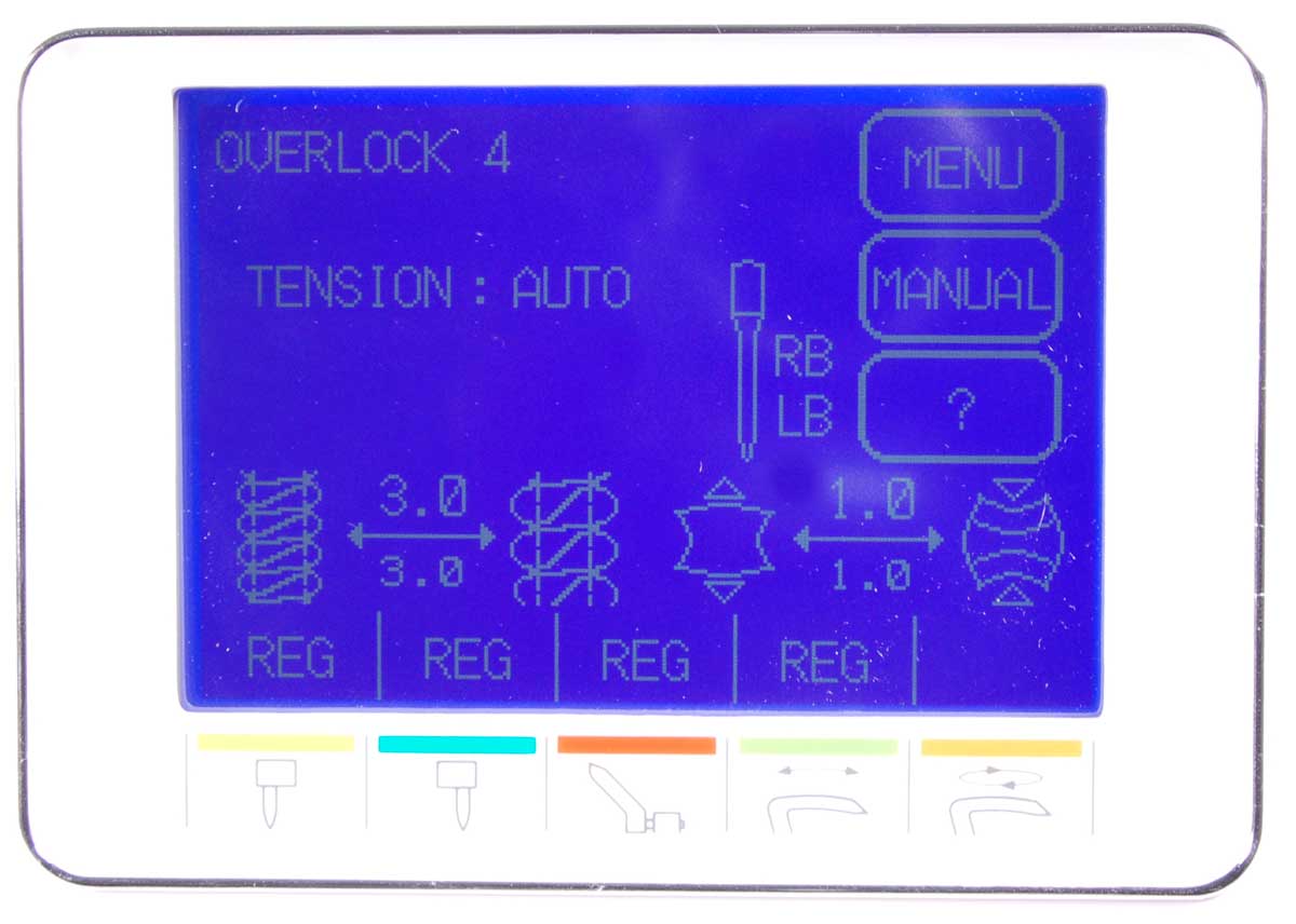 Janome Compulock 888 Five Thread Serger w/ 21 Stitches, Visual Touch ...