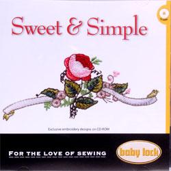 Baby Lock Embroidery Design CD - Sweet & Simple
