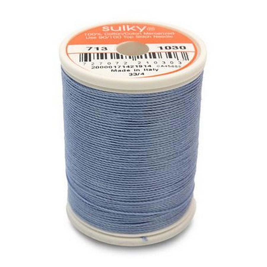 Cotton Thread 12wt 330yd 3ct PERIWINKLE