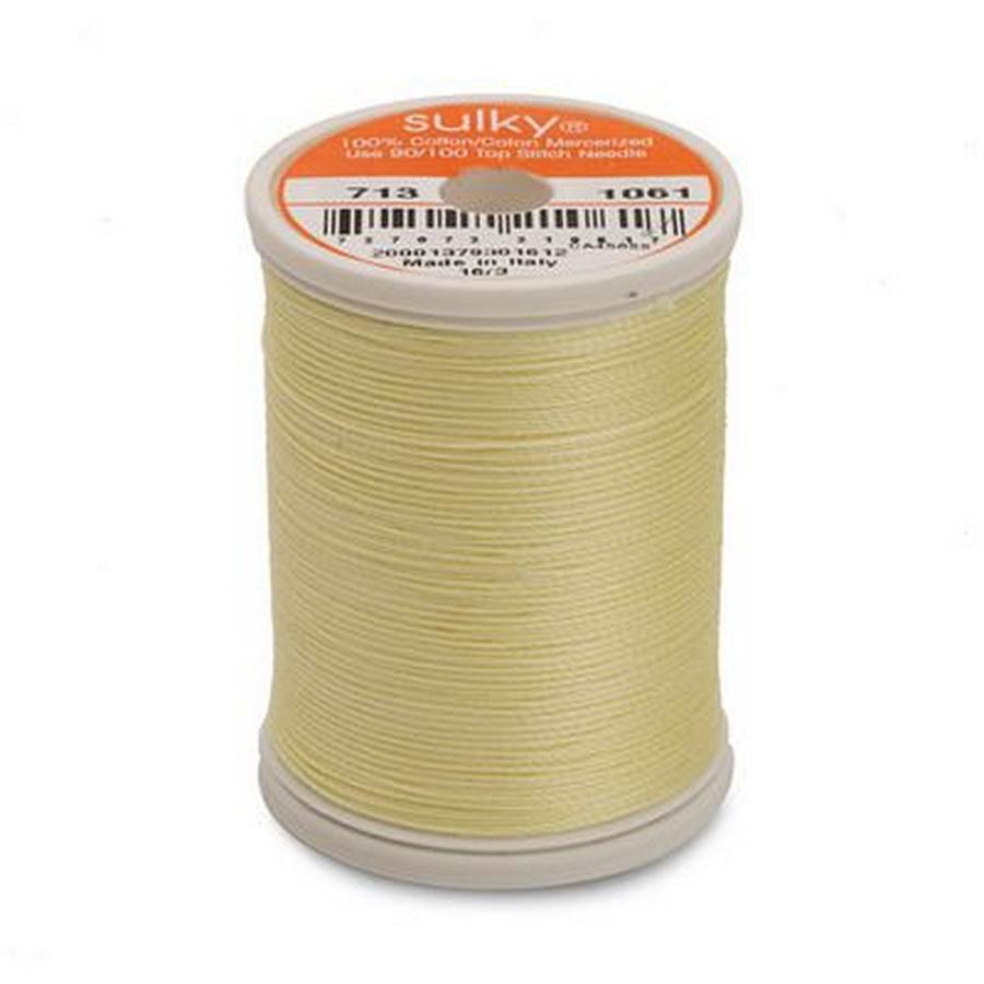 Cotton Thread 12wt 330yd 3ct PALE YELLOW