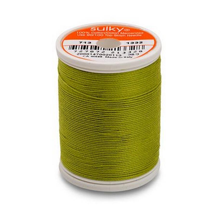 Cotton Thread 12wt 330yd 3ct DEEP CHARTREUSE