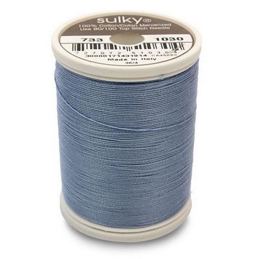 Cotton Thread 30wt 500yd 3ct PERIWINKLE