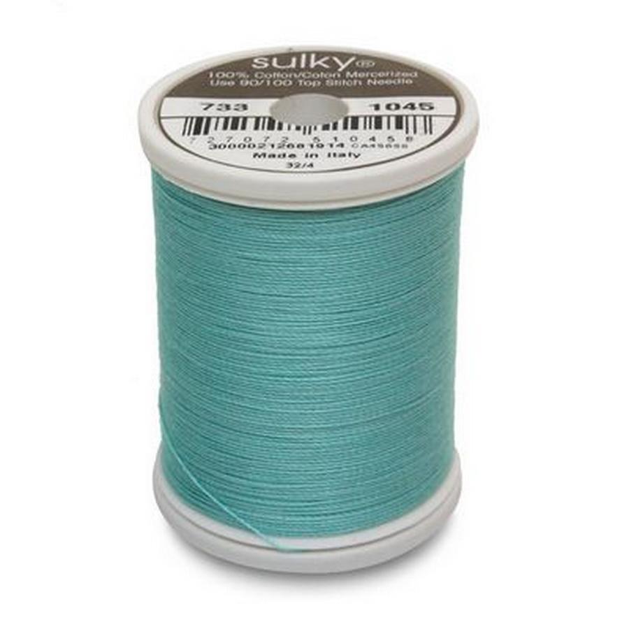 Cotton Thread 30wt 500yd 3ct LIGHT TEAL