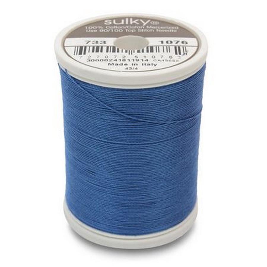 Cotton Thread 30wt 500yd 3ct ROYAL BLUE