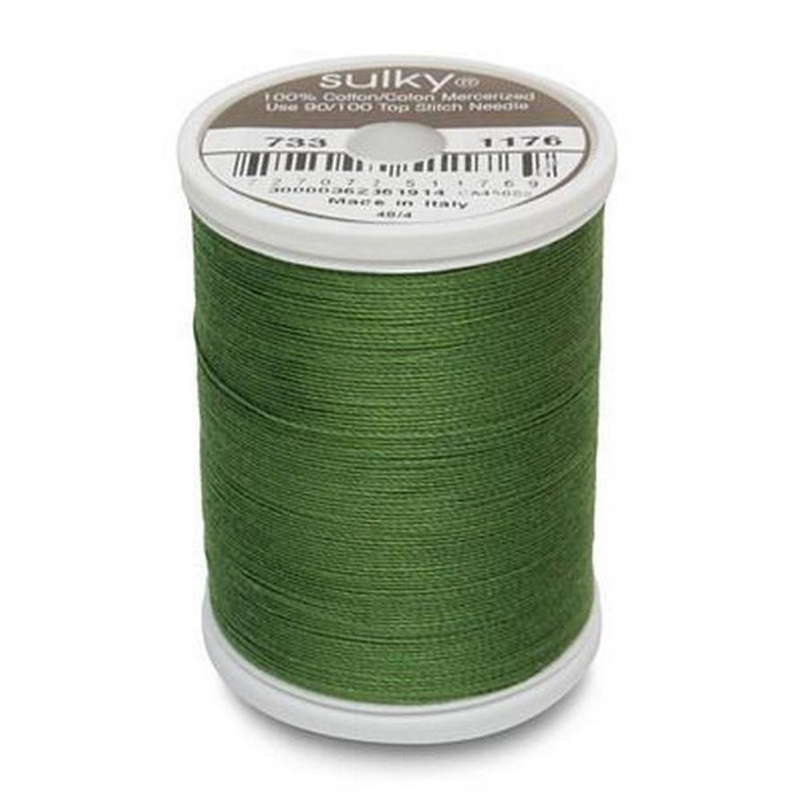 Cotton Thread 30wt 500yd 3ct MEDIUM DARK AVOCADO