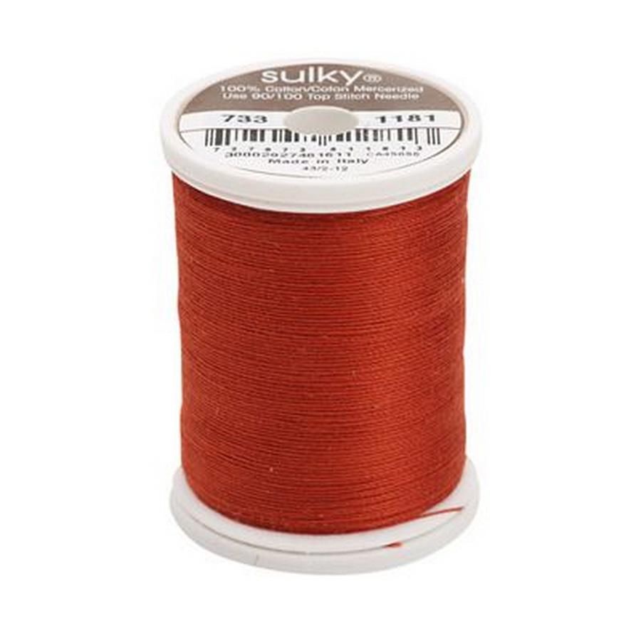 Cotton Thread 30wt 500yd 3ct RUST