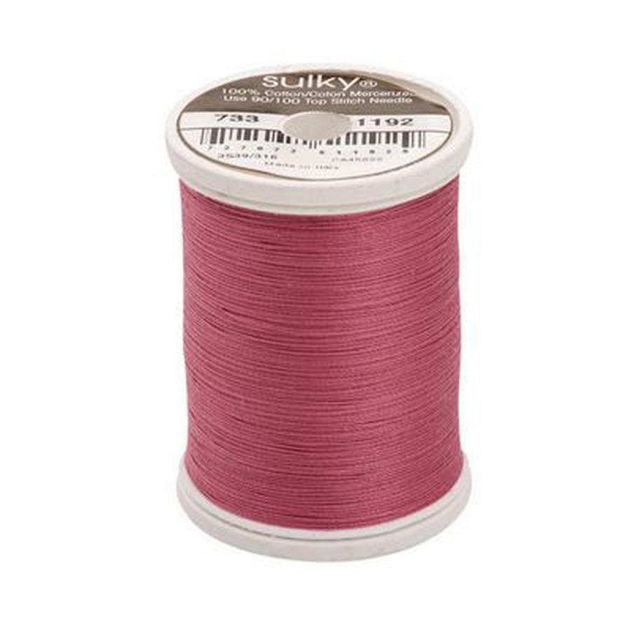 Cotton Thread 30wt 500yd 3ct FUCHSIA