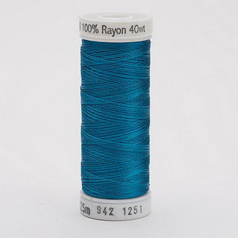 Rayon Thread 40wt 250yd 3ct BRIGHT TURQUOISE