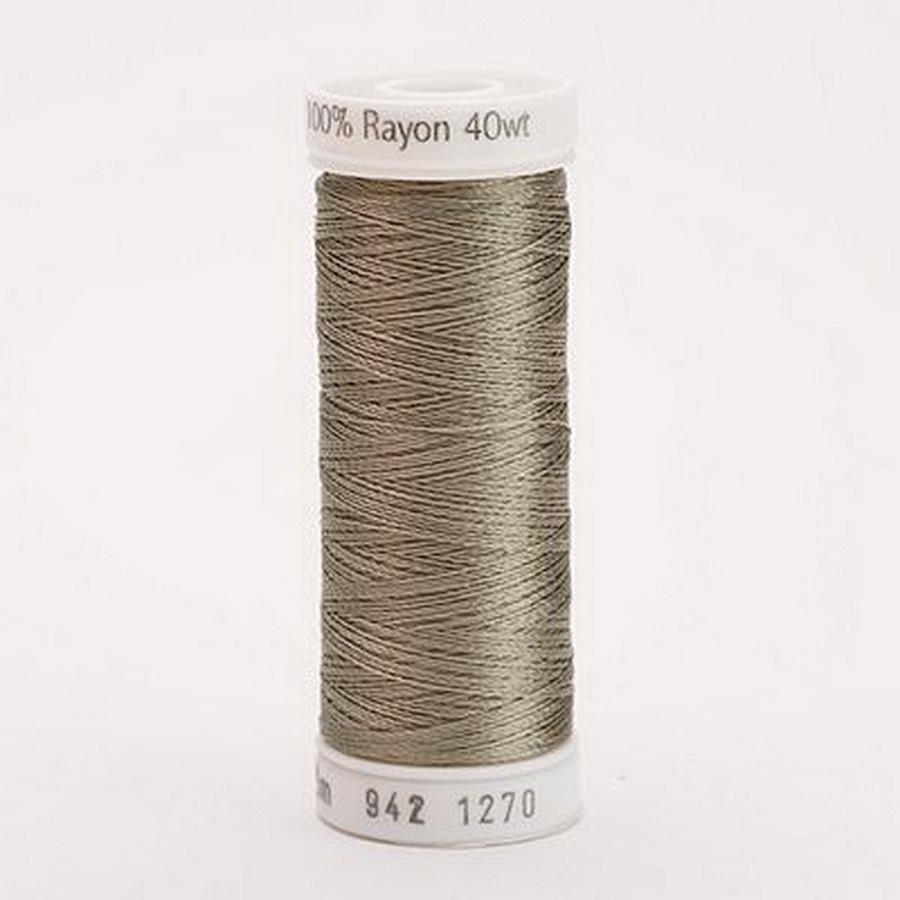 Rayon Thread 40wt 250yd 3ct DARK GRAY KHAKI