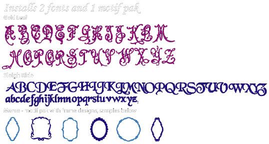 Alpha Pak 10 for Monogram Wizard and Monogram Wizard Plus